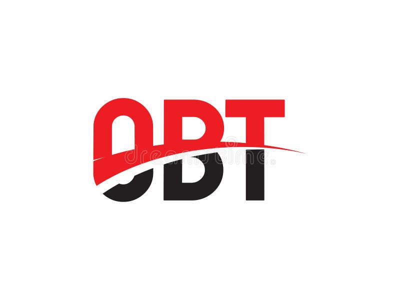 OBT Letter Initial Logo Design Vector Illustration Stock Vector ...