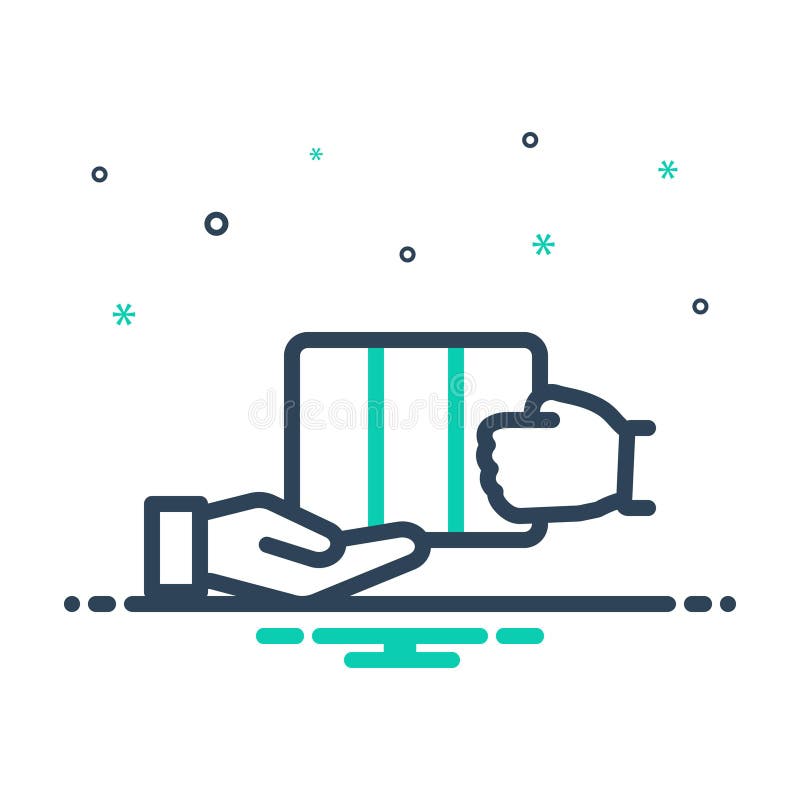 Mix Icon for Obtained, Acquired and Gift Stock Vector - Illustration of ...