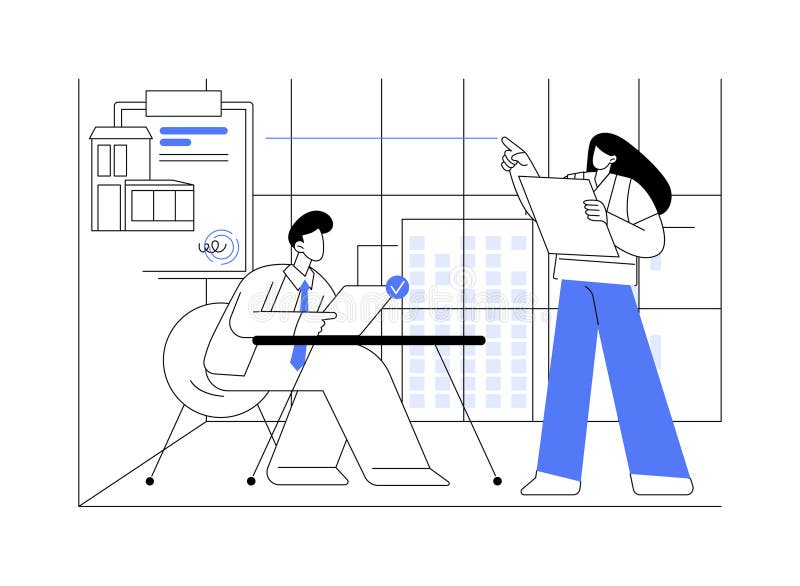 Obtaining the Building Permit Abstract Concept Vector Illustration ...