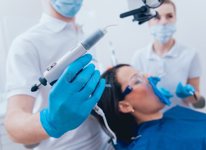 Obturation of Root Canals during Endodontic Treatment Stock Photo ...