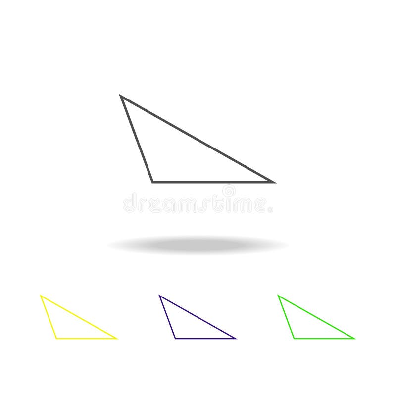 Obtuse Angle Icon. Detailed Set of Geometric Figure. Premium Graphic ...