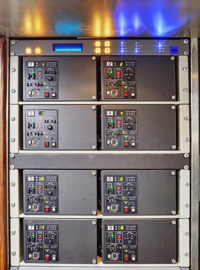 Obvan control panels racks stock image. Image of equipment - 138290653