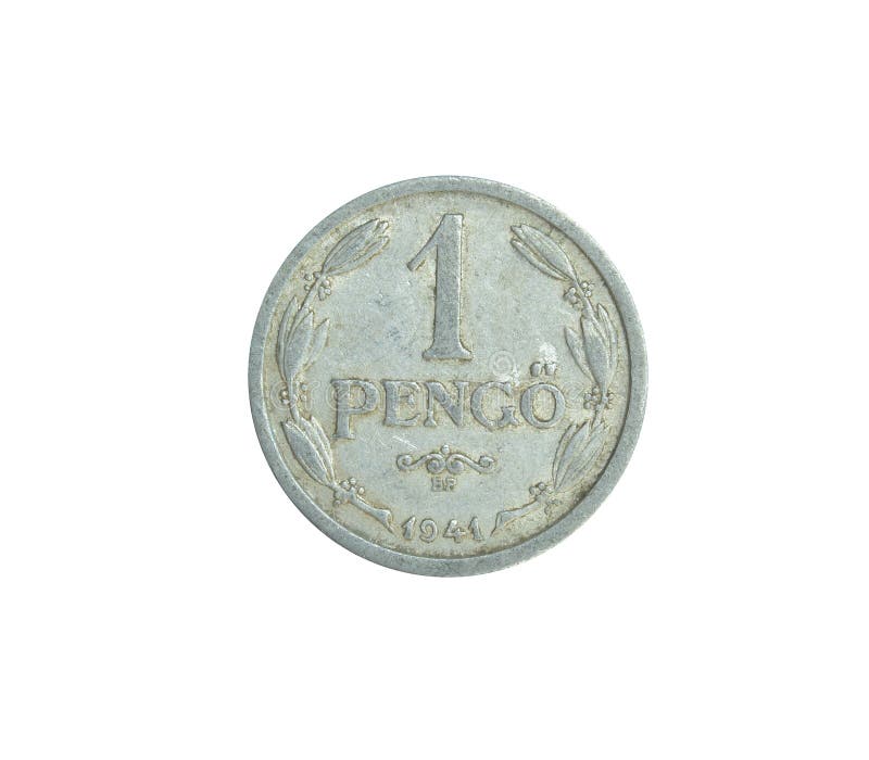 Obverse of One Pengo Coin Made by Hungary in 1941 Stock Photo - Image ...