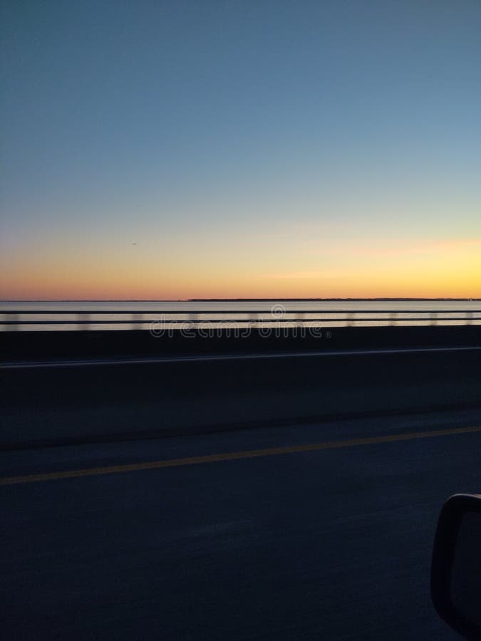 OBX bridge at sunrise stock photo. Image of wood, lighting - 189579768
