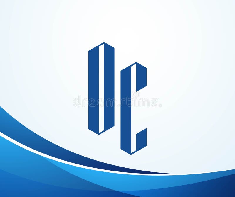 OC Alphabet Letter Logo Design Template Elements Stock Vector ...