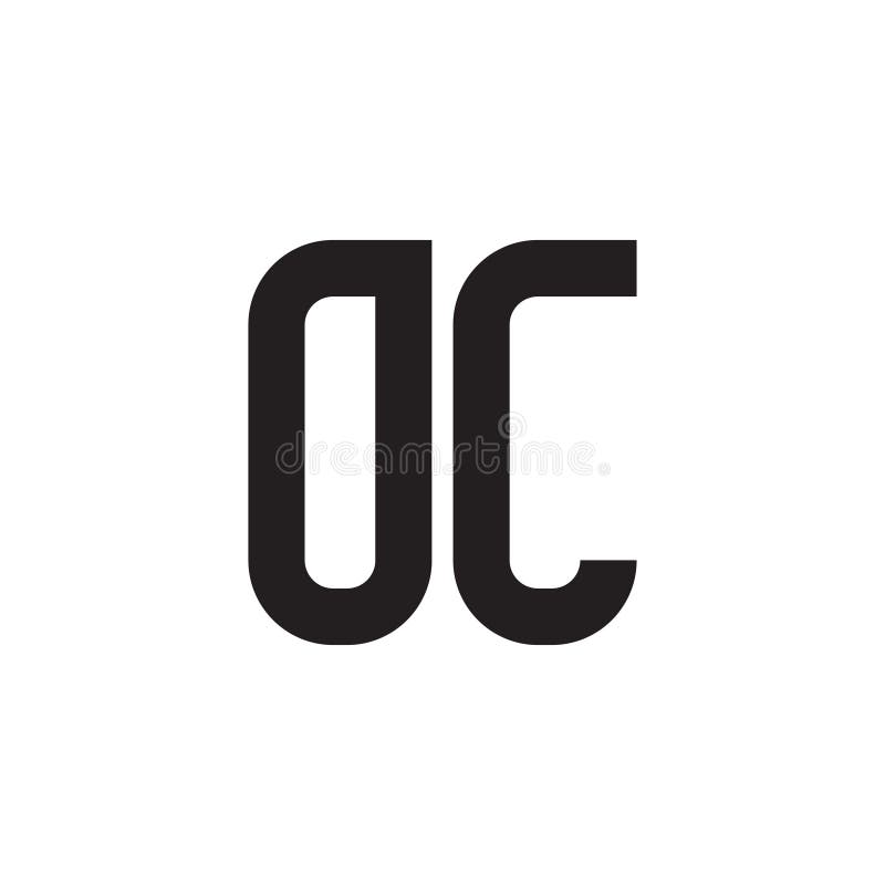 Oc Initial Letter Vector Logo Icon Stock Vector - Illustration of ...
