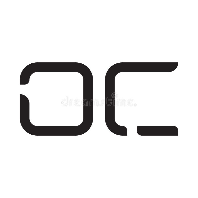 Oc Initial Letter Vector Logo Icon Stock Vector - Illustration of ...