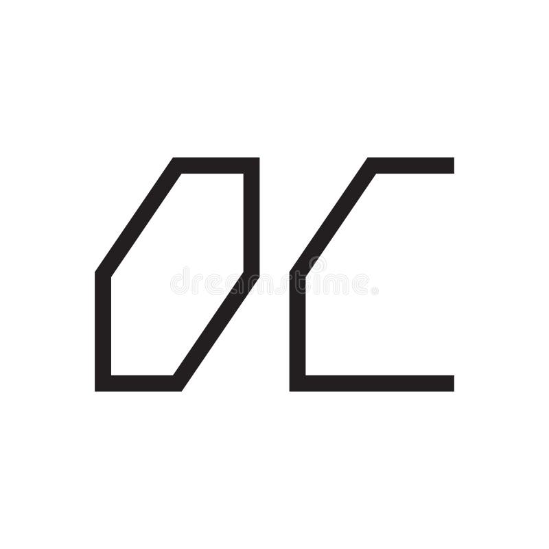 Oc Initial Letter Vector Logo Icon Stock Vector - Illustration of ...