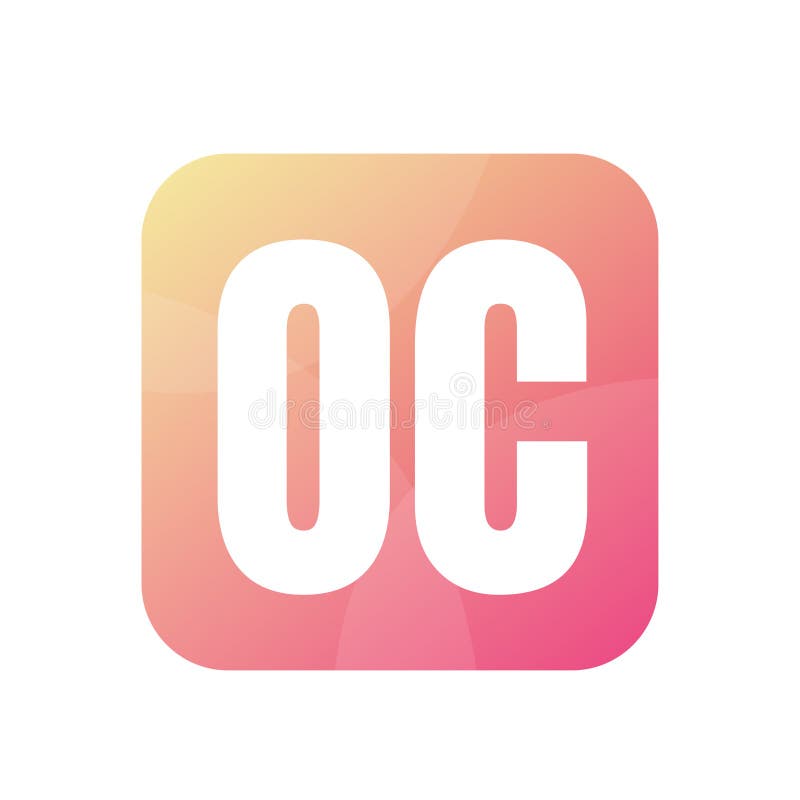 OC Letter Logo Design with Simple Style Stock Vector - Illustration of ...