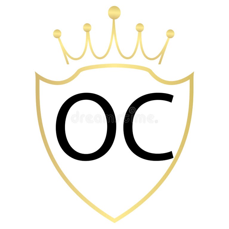 OC Letter Logo Design with Simple Style Stock Vector - Illustration of ...
