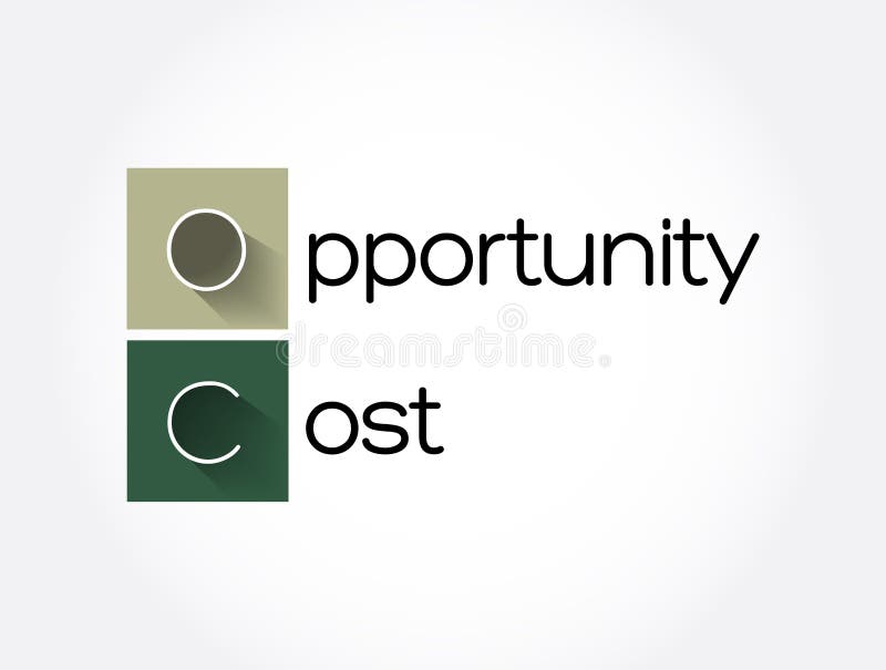 Opportunity Cost Vector Infographic in Minimal Flat Line Style Stock ...