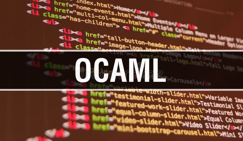 Ocaml Concept Illustration Using Code For Developing Programs And App Ocaml Website Code With