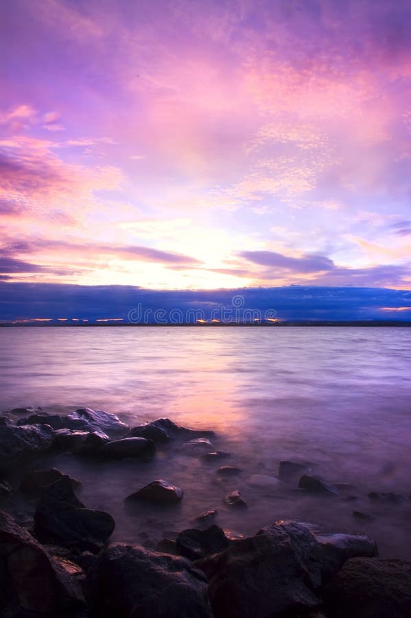 Ocaso del mar imagen de archivo. Imagen de escena, colorido - 20875663