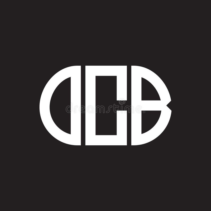 OCB Letter Logo Design on Black Background. OCB Creative Initials ...