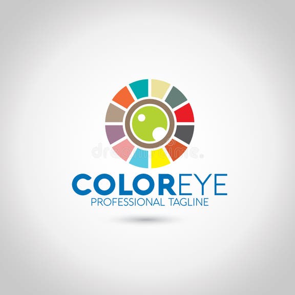 Occhio Colorato illustrazione vettoriale. Illustrazione di luminoso ...