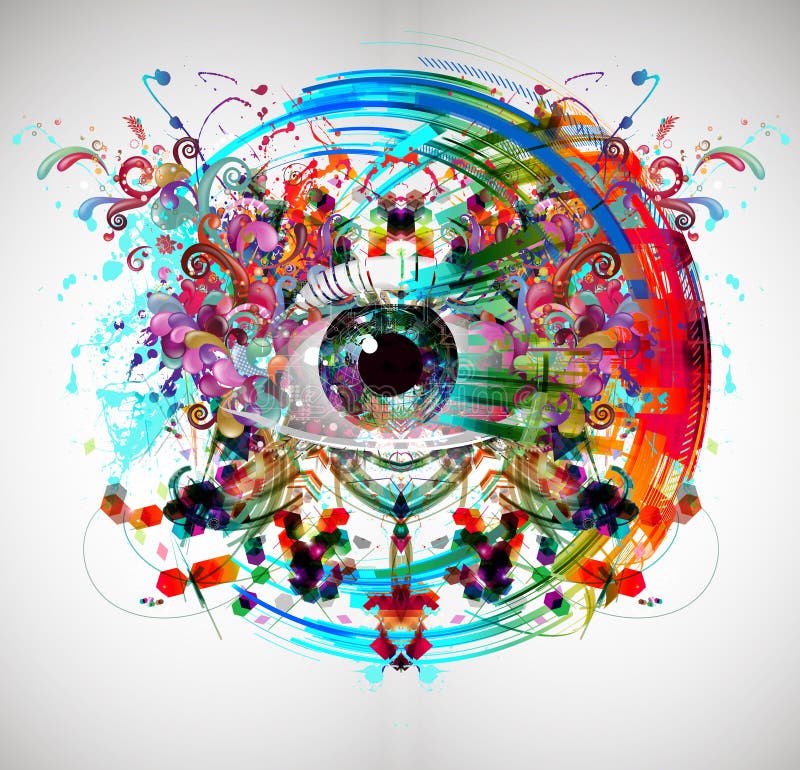 Occhio umano illustrazione di stock. Illustrazione di arte - 49716995