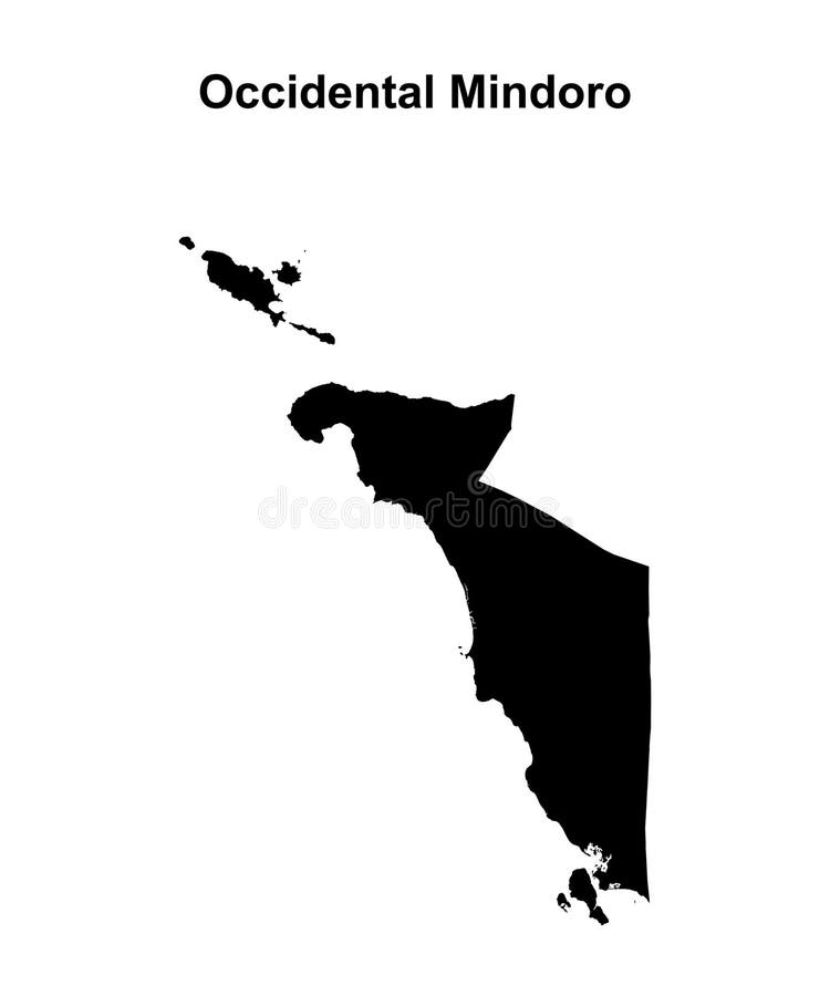 Occidental Mindoro Outline Map Stock Vector - Illustration of icon ...