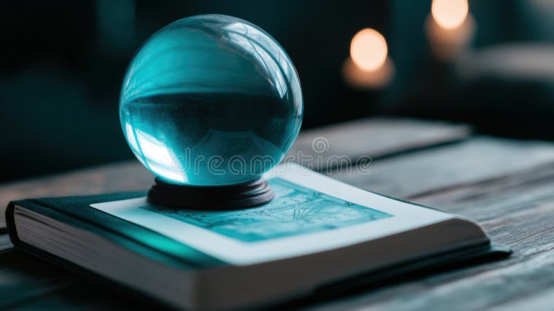 Occult Divination Setup, a Rustic Attic Illuminated by Soft Moonlight ...