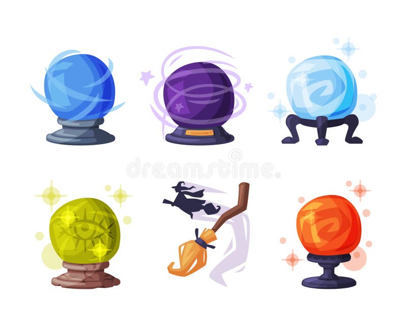 Occult Magic Objects for Mystic Rituals and Witchcraft Vector Set Stock ...