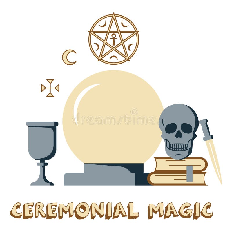 Occult Science Emblem Concept Stock Vector - Illustration of esoteric ...
