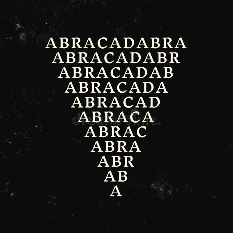 Occult Symbols Isolated on Dark Background. Abracadabra Magic Vector ...