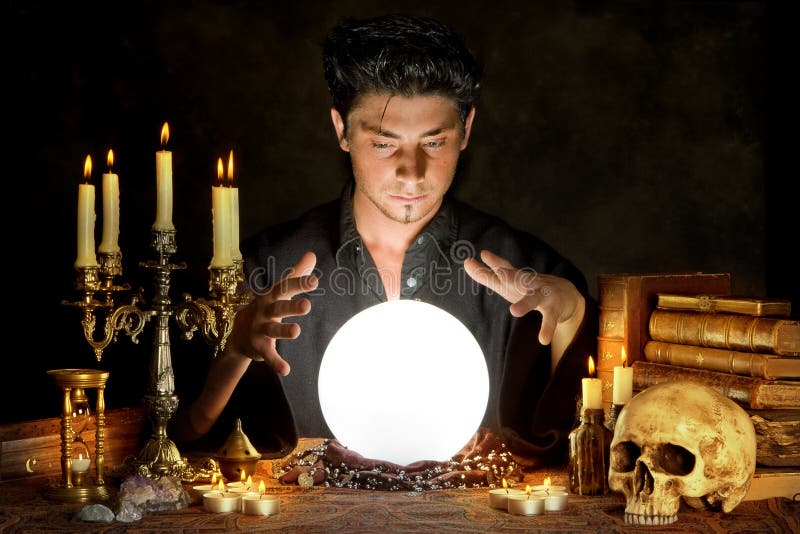 Occultism stock photo. Image of retro, skull, bright - 10812976