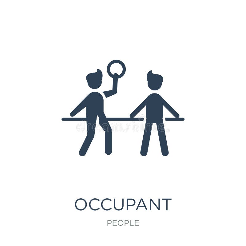 Occupant Icon Vector Sign and Symbol Isolated on White Background ...