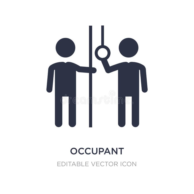 Occupant Icon on White Background. Simple Element Illustration from ...