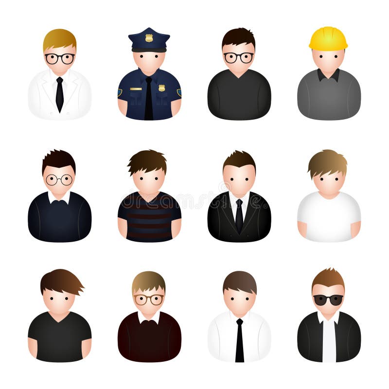 Occupation Avatar, People, Profession, Job, Vector Illustration. Stock ...