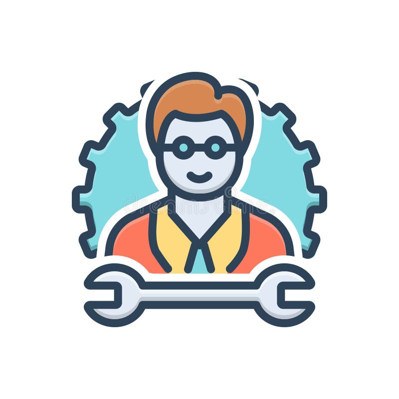 Color Illustration Icon for Occupation, Trade and Profession Stock ...