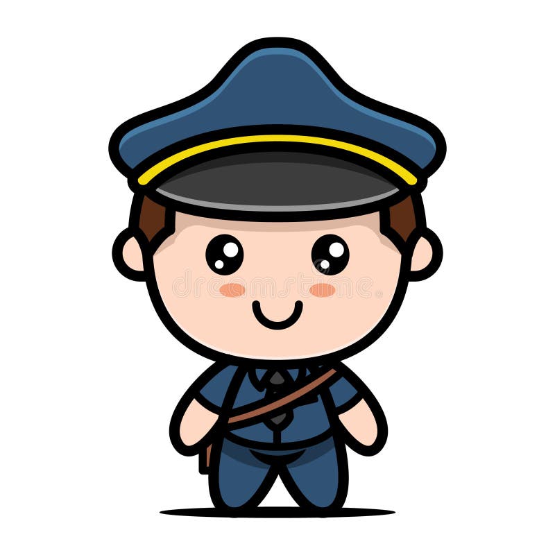 Emoticon Postman Mascot Vector Cartoon Illustration Stock Vector ...