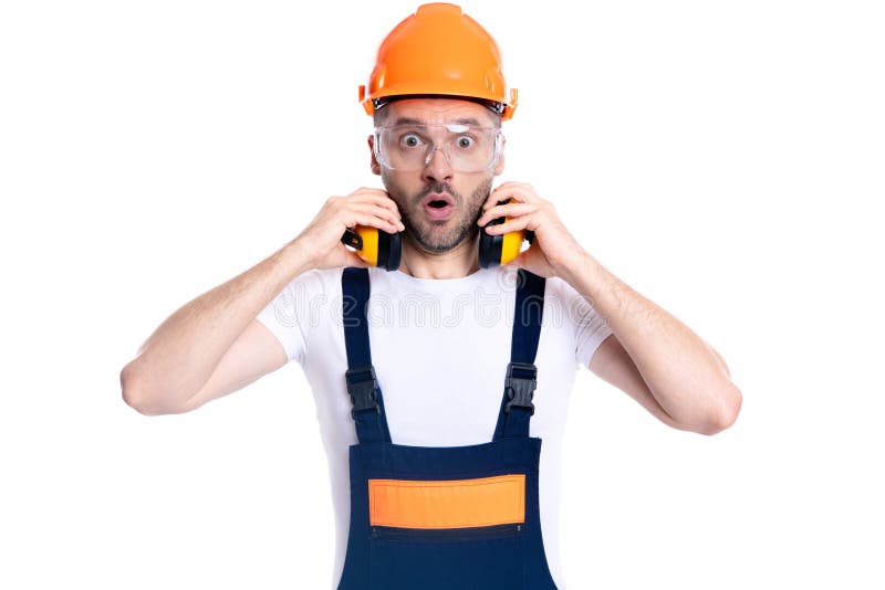 Occupation Photo of Shocked Worker Man. Occupation of Worker Man ...