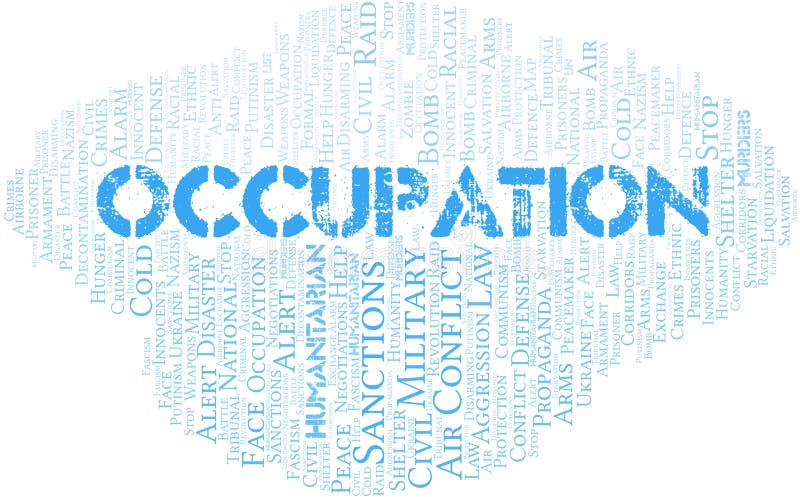 Occupation Word Cloud. Vector Made with the Text only. Stock Vector ...