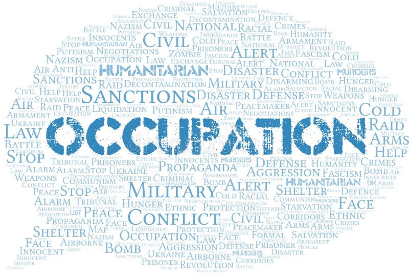Occupation Word Cloud. Vector Made with the Text only. Stock Vector ...