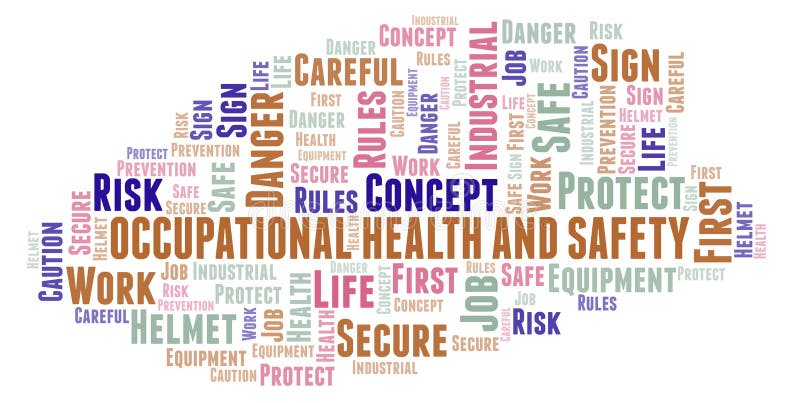 Occupational Health and Safety Word Cloud. Stock Illustration ...