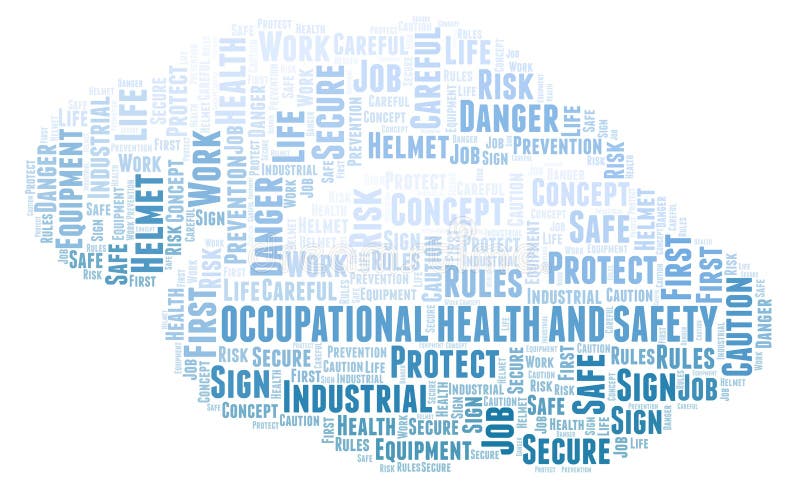 Health and Safety at Work Word Cloud. Stock Illustration - Illustration ...