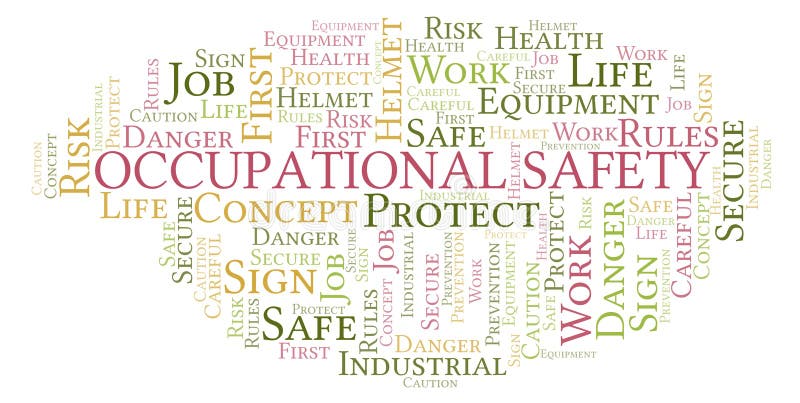 Occupational Safety Word Cloud Stock Illustration - Illustration of ...