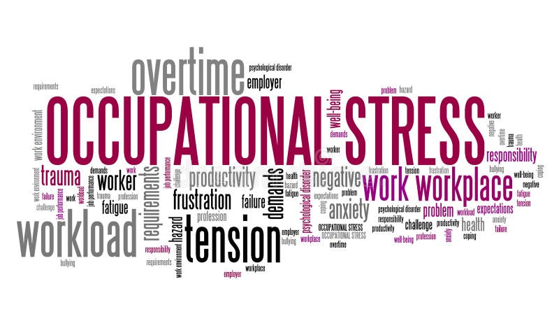 Occupational stress stock illustration. Illustration of environment ...