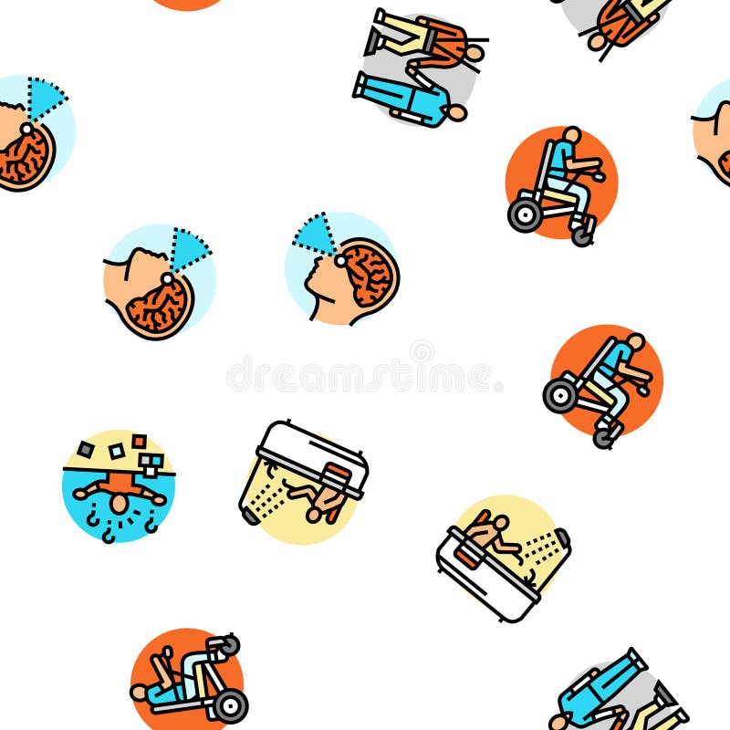 Occupational Therapist Health Seamless Pattern Vector Stock Vector ...