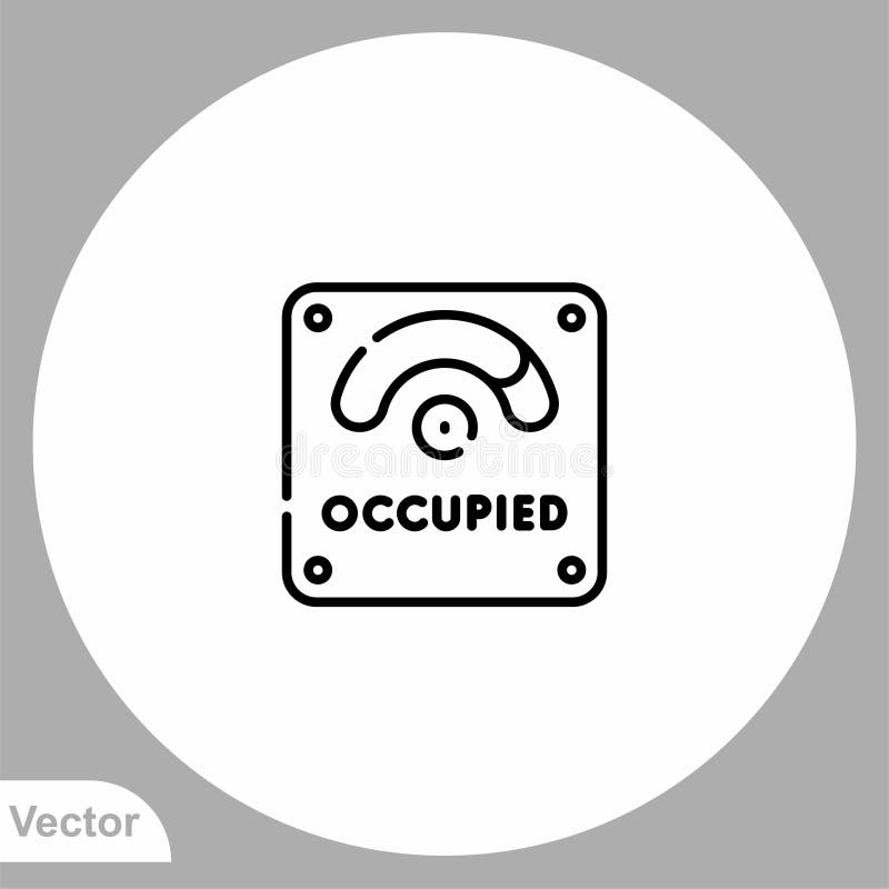 Occupied Sign Stock Illustrations – 573 Occupied Sign Stock ...