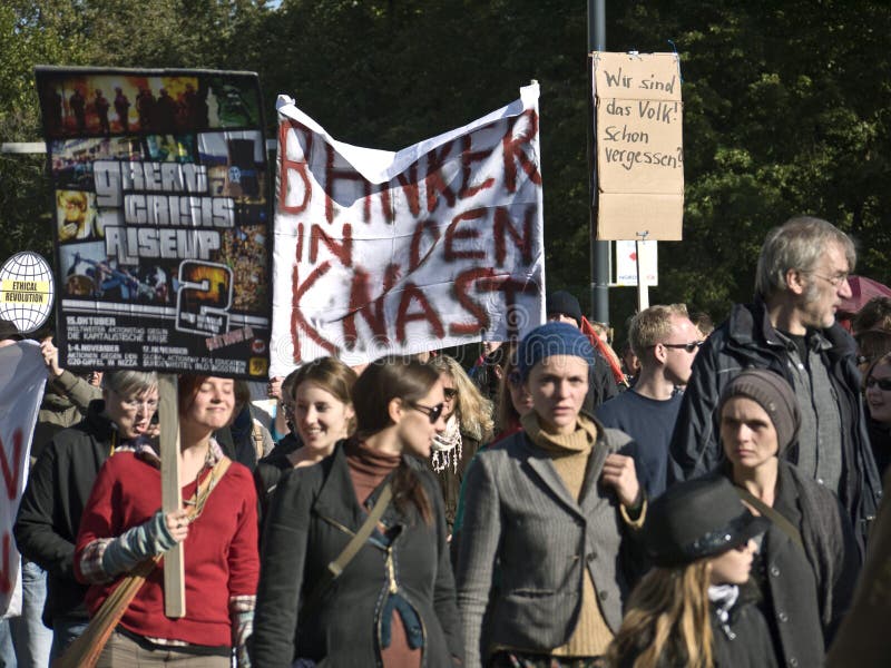 Occupy Berlin-protest-2011-10-15 Editorial Photography - Image of ...