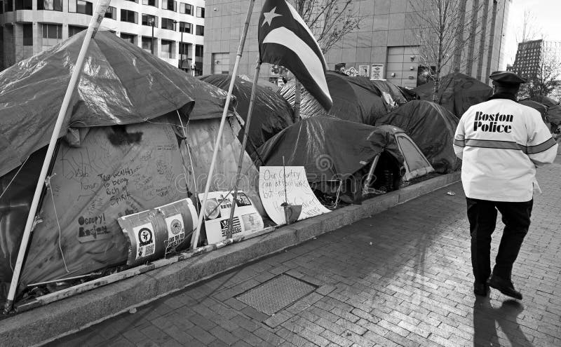 Occupy Boston editorial stock image. Image of protestant - 22120824