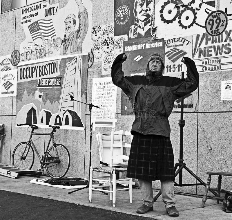 Occupy Boston editorial photography. Image of disorder - 22120557