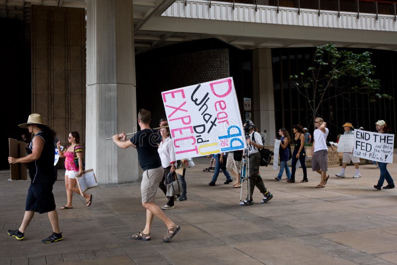 Occupy Honolulu/anti-APEC Protest-13 Editorial Image - Image of apec ...