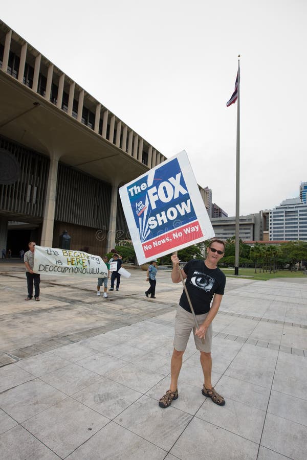 Occupy Honolulu/anti-APEC Protest-21 Editorial Stock Photo - Image of ...