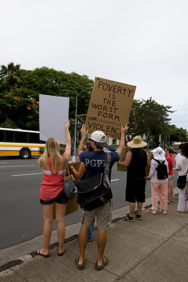 Occupy Honolulu/anti-APEC Protest-27 Editorial Photo - Image of ...