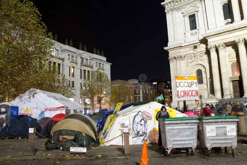 Occupy London Tent Camp editorial image. Image of exchange - 21842835