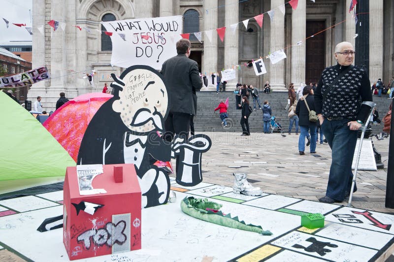 Occupy London protesters editorial image. Image of paul - 21842405