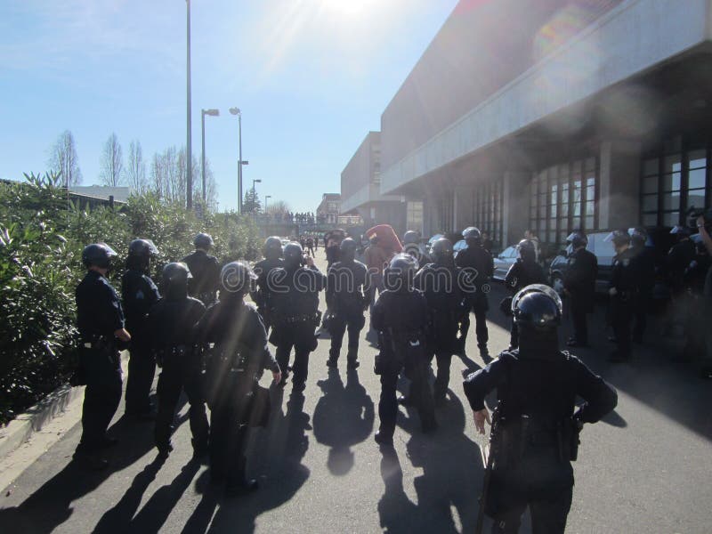 Occupy Oakland Protest editorial stock image. Image of demonstration ...