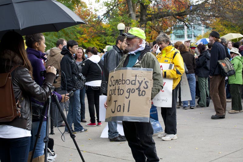 Occupy Ottawa editorial stock photo. Image of gathering - 21600508